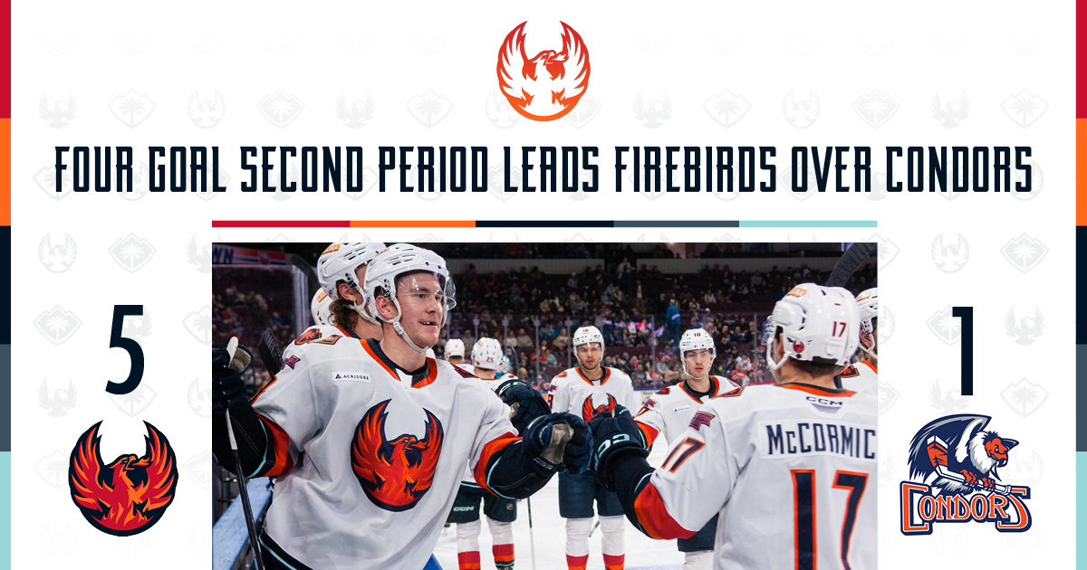 FOUR GOAL SECOND PERIOD LEADS FIREBIRDS OVER CONDORS - Coachella Valley ...