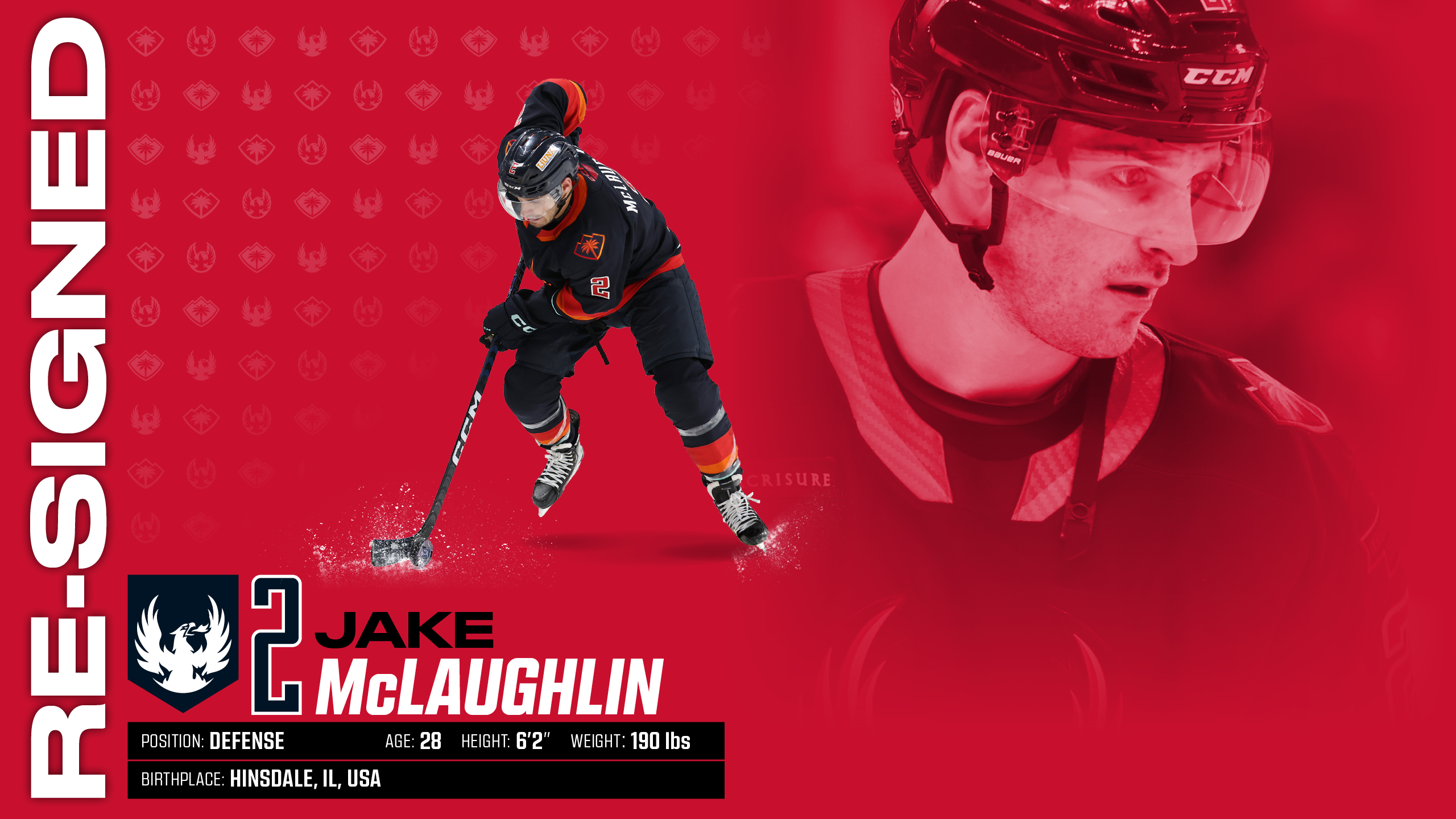 JAKE McLAUGHLIN RE-SIGNS WITH COACHELLA VALLEY - Coachella Valley Firebirds